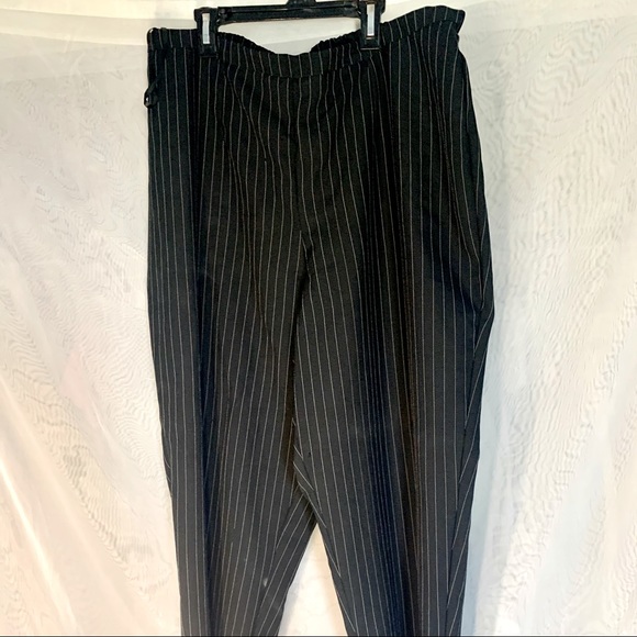 Pants & Jumpsuits | Plussize Black And White Striped Slacks | Poshmark